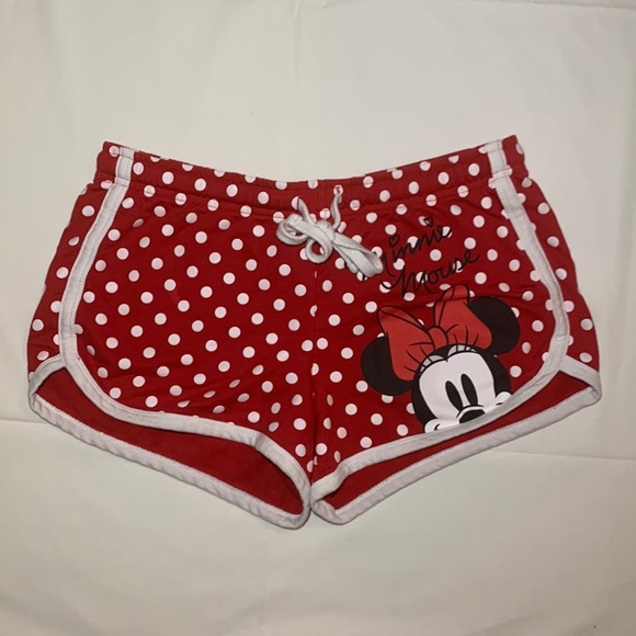 Disney | Shorts | Minnie Mouse Polka Dot Lounge Shorts Medium M 79 ...